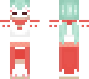 Neko Cat Shrine Maiden (OC) | Minecraft Skin