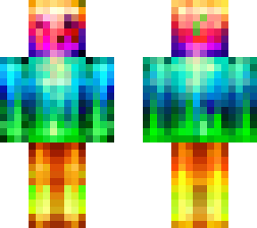 Rainbow Slime | Minecraft Skin