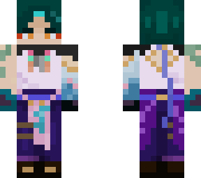 Xiao genshin impact edit | Minecraft Skin