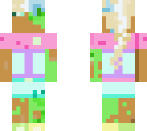 Half human Half slime | Minecraft Skin