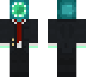 glow squid in a suit | Minecraft Skin