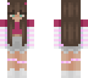 Pink E-Girl | Minecraft Skin