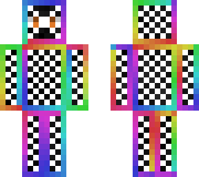 Rainbow checker | Minecraft Skin