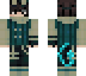Updated version of warden person | Minecraft Skin