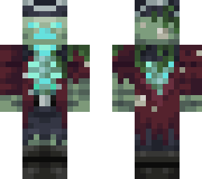 drowned zombie pirate | Minecraft Skin