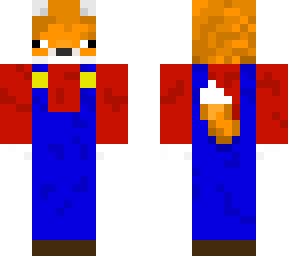 Fox mario v2 | Minecraft Skin