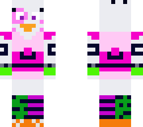 Glam rock chica | Minecraft Skin