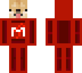 Red Space Doge | Minecraft Skin