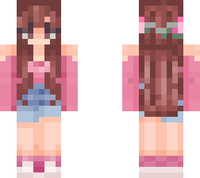 Updated Flower Garland | Minecraft Skin