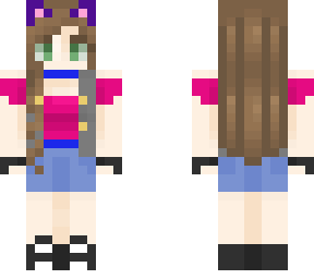 mystery maidens skin remake slim | Minecraft Skin