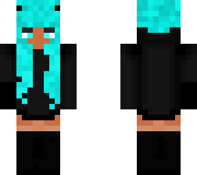 Drip Girl light blue | Minecraft Skin