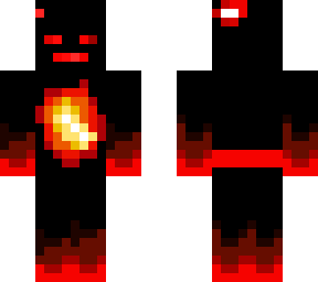 fire enderman | Minecraft Skin