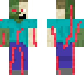 Half zombie half human | Minecraft Skin