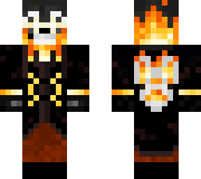 MX Skeleton fire mage | Minecraft Skin