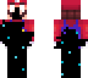 sculk infected mario | Minecraft Skin