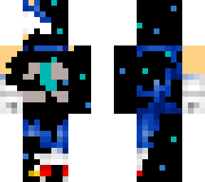 sculk infected sonic | Minecraft Skin