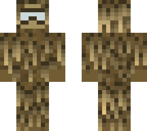 Desert ghillie suit with goggles | Minecraft Skin