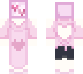 lovly pink tv head | Minecraft Skin