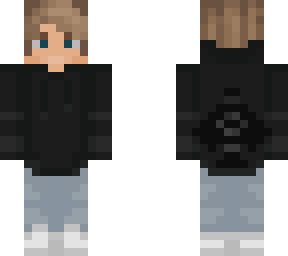 Blonde black hoodie | Minecraft Skin