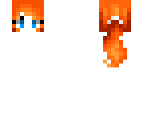 Female HB - Bright Ginger Ponytail | Minecraft Skin