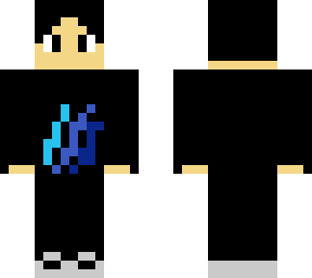 Blue prestonflames | Minecraft Skin