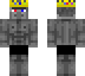 Chad villager with techno crown very muscular secret enderman face ...