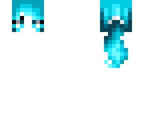 Female HB - Blue Raspberry Ponytail | Minecraft Skin