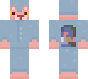 pink panther w/ pj's | Minecraft Skin
