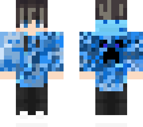 Blue Gamer Boy | Minecraft Skin