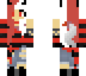 Demon wolf girl | Minecraft Skin