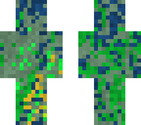 Overgrown stone statue | Minecraft Skin