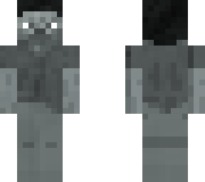 Black and White Steve | Minecraft Skin