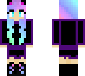 purple cat | Minecraft Skins