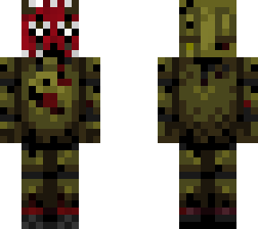 Springtrap (Open Mask) | Minecraft Skin