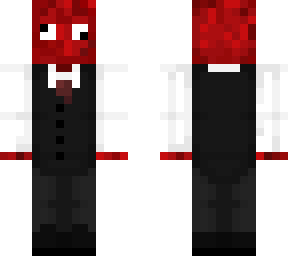 Fancy Red Squid | Minecraft Skin