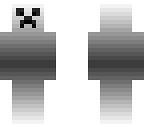 Gray Scale Creeper | Minecraft Skin