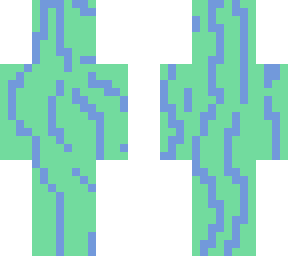 Green and blue toothpaste slither | Minecraft Skin