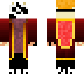 king piglin with mask but cracked | Minecraft Skin