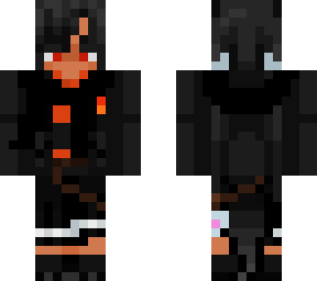 Magma fox (Version 2 with jacket, potions and scarf) | Minecraft Skin