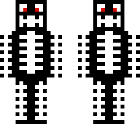 skellet ghost with four faces | Minecraft Skin