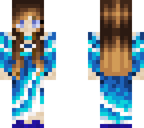 brunette water maiden | Minecraft Skin