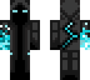 demon with blue fireball | Minecraft Skin