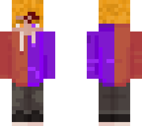 Sun and Moon hashira with orange hair | Minecraft Skin