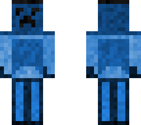 Blue Creeper Minecraft Skin