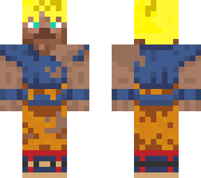 Super Saiyan Son Steve(SSSS) | Minecraft Skin