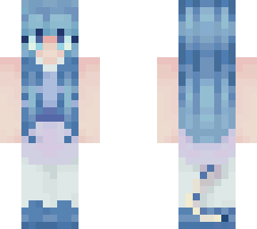 Blue Serpent Girl | Minecraft Skin