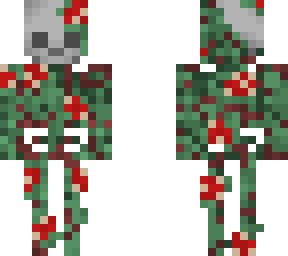 Forest mushroom skeleton | Minecraft Skin