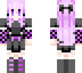 purple emo girl | Minecraft Skins