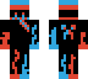 Red fire blue fire | Minecraft Skin