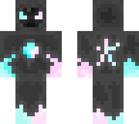 cool pink and blue fire guy | Minecraft Skin